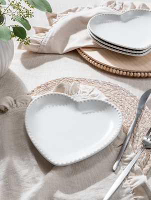 Stacey Solomon Beaded Heart Tableware Collection | George at ASDA