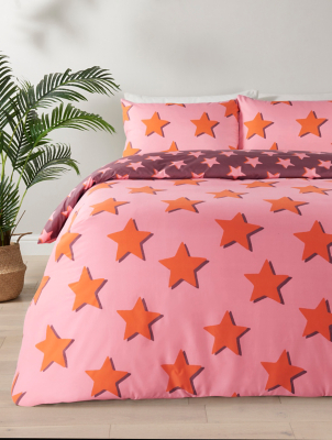 Pink Lone Star Reversible Duvet Set | Home | George at ASDA