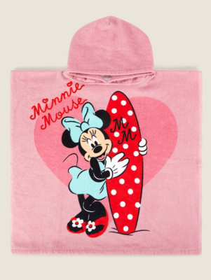 Disney Minnie Mouse Printed Cotton Poncho | Baby | George at ASDA