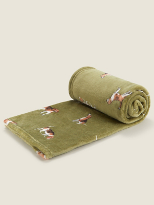 Green Beagle Super-Soft Throw | Home | George at ASDA