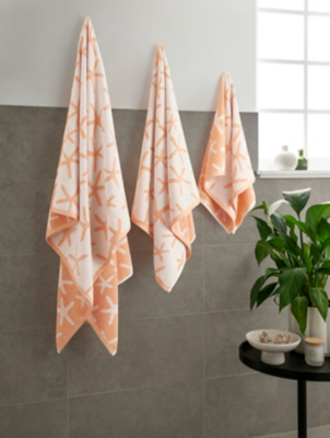 Peach Starfish Towel Range | Home | George at ASDA