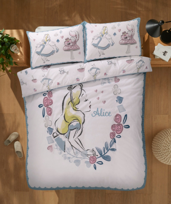 Alice In Wonderland Watercolour Reversible Duvet Set | Home | George at ...