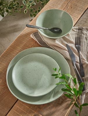 Green Dinner Set -12 Piece | Outdoor & Garden | George at ASDA
