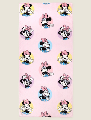 Disney Minnie Mouse Cotton Beach Towel | Home | George at ASDA