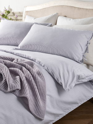 Stacey Solomon Lavender Mini Ruffle Stripe Duvet Set | Home | George at ...