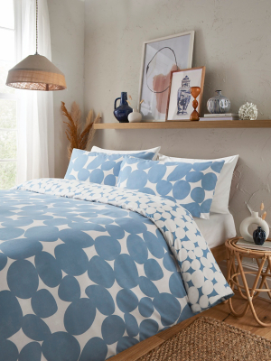 Blue Pebbles Riviera Reversible Duvet Set | Home | George at ASDA