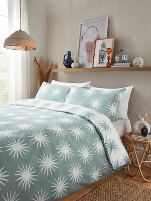 Green Sun Icon Riviera TENCEL Reversible Duvet Set | Home | George at ASDA