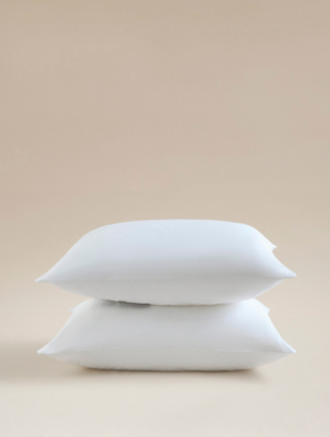 White Feels Like Down Medium Pillows - Set of 2 | Home | George at ASDA