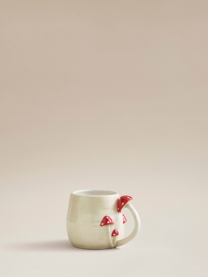 White & Red Toadstool-Shaped Mug | Home | George at ASDA