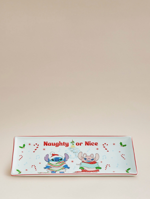 Disney Stitch Disco Christmas Earthenware Platter | Home | George at ASDA