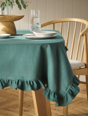 Stacey Solomon Green Trim Detail Table Cloth | Home | George at ASDA