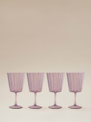 Pink Bubble Wine Glass - Set of 4 | Home | George at ASDA
