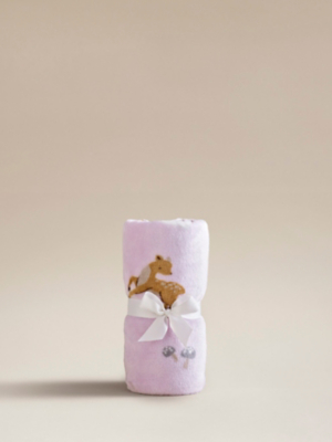 Pink Woodland Fleece Blanket | Home | George at ASDA