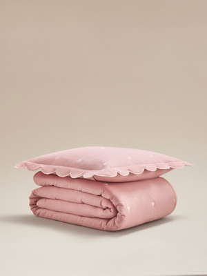 Pink Heart Print Quilt Set | Home | George at ASDA