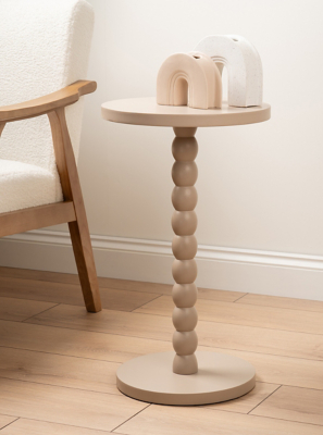 Beige Bobbin Side Table | Home | George at ASDA