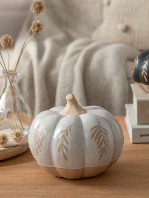 Stacey Solomon Beige Pumpkin Ornament | Home | George at ASDA
