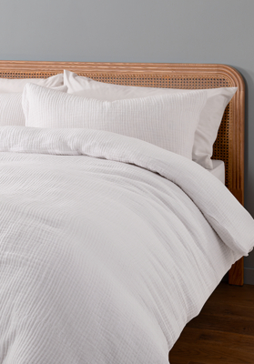 White Muslin Duvet Set | Home | George at ASDA