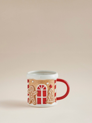 Gingerbread House Shaped Earthenware Mug | Home | George at ASDA