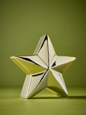 Gold-Tone Christmas Ceramic Star Decoration | Christmas | George at ASDA