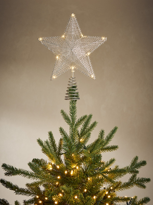 Silver-Tone Star Christmas Tree Topper | Christmas | George at ASDA