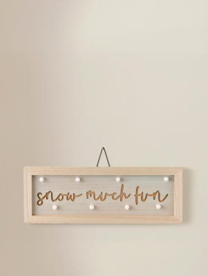 Christmas Snow Much Fun Wall Art | Christmas | George at ASDA