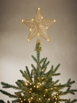 Gold-Tone Star Christmas Tree Topper | Christmas | George at ASDA