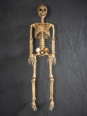 Halloween Gold-Tone Skeleton Decoration | Halloween | George at ASDA
