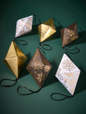 Silver-Tone Deluxe Christmas Crackers - Set of 6 | Christmas | George ...