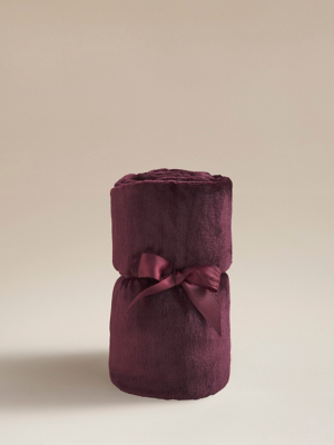 Burgundy Plain Super Soft Throw | Home | George at ASDA