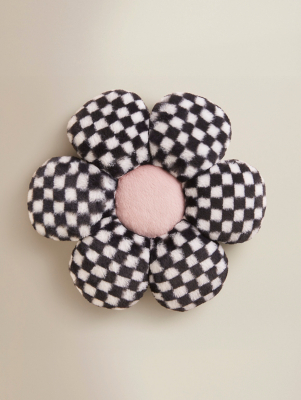 3D Checkerboard Flower Cushion | Home | George at ASDA