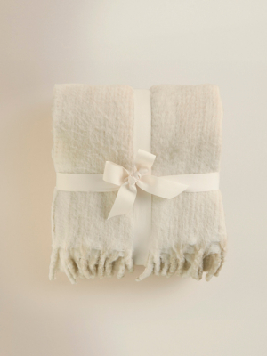 Natural Brushed Check Throw | Home | George at ASDA