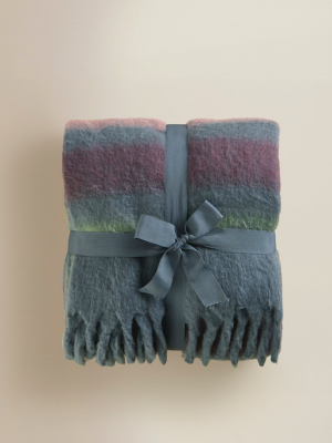 Primitive Essence Stripe Brushed Throw | Home | George at ASDA