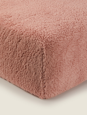 Pink Teddy Plain Fitted Sheet | Home | George at ASDA