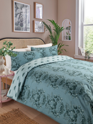 Blue Pretty Butterflies Reversible Duvet Set | Home | George at ASDA