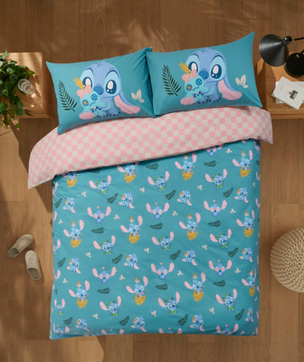 Stitch Kawaii Blue Reversible Duvet Set | Home | George at ASDA