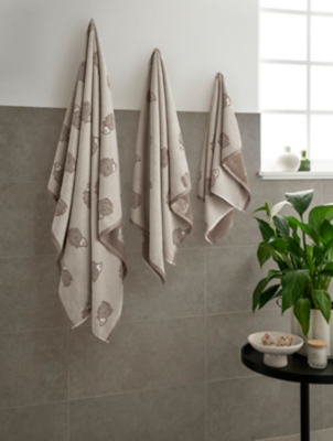 Natural Hedgehog Cotton Towel Range | Home | George at ASDA