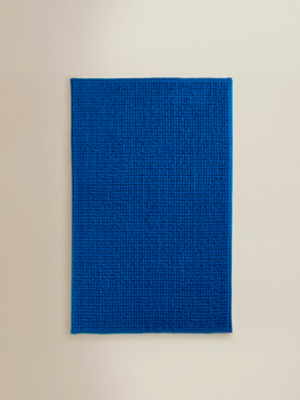 Royal Blue Solid Chenille Bath Mat | Home | George at ASDA