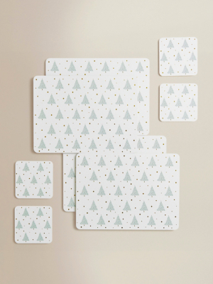 Christmas Tree Placemat and Coaster Set - Pack of 8 | Home | George at ASDA