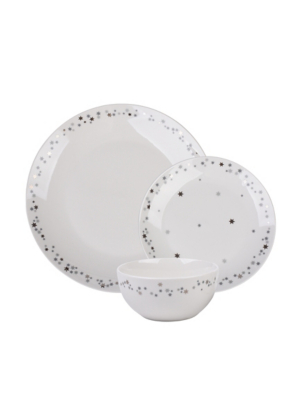 Silver & White Stars Dinner Set - 12 Piece | Home | George at ASDA