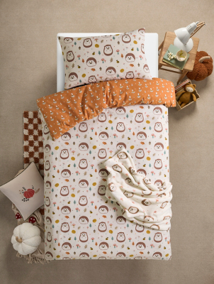 Hedgehog Reversible Single Duvet Set | Home | George at ASDA