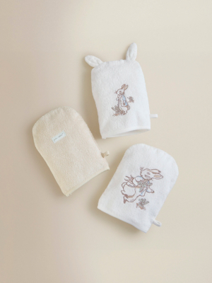 Peter Rabbit Natural Cotton Wash Mitt - Set of 3 | Home | George at ASDA