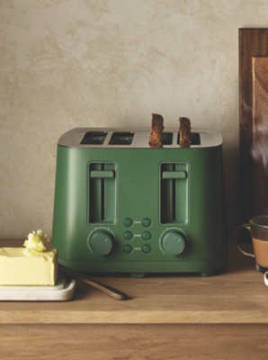 Green 4-Slice Toaster | Electricals | George at ASDA