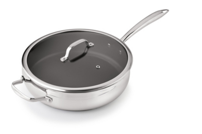 George Home Metallic Stainless Steel Saute Pan | Home | George at ASDA