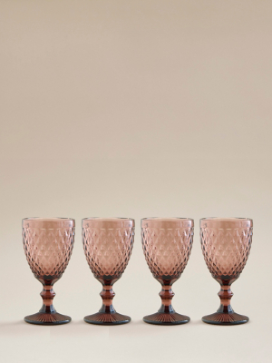 Purple Diamond Wine Glass - Set of 4 | Home | George at ASDA