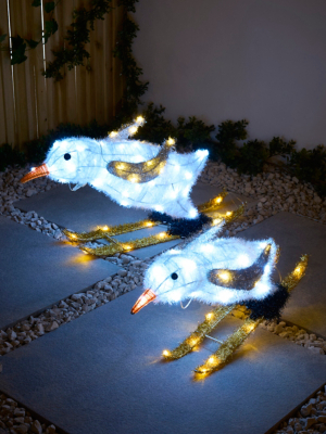 Skiing Penguin Light - Set of 2 | Christmas | George at ASDA