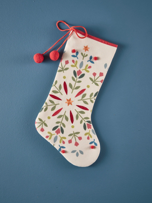 Floral Folk Design Christmas Stocking | Christmas | George at ASDA