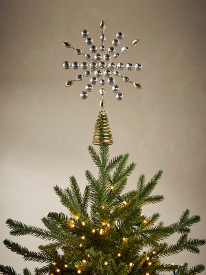 Gold-Tone & Clear Gem Christmas Tree Topper | Christmas | George at ASDA