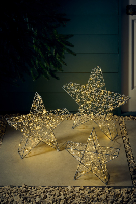 Christmas Jewelled Star Light - Set of 3 | Christmas | George at ASDA