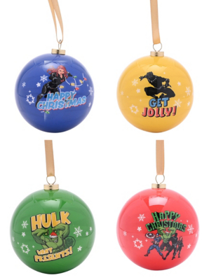 Marvel Baubles - Pack of 4 | Christmas | George at ASDA