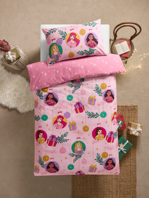 Disney Princess Christmas Reversible Single Duvet Set | Home | George ...